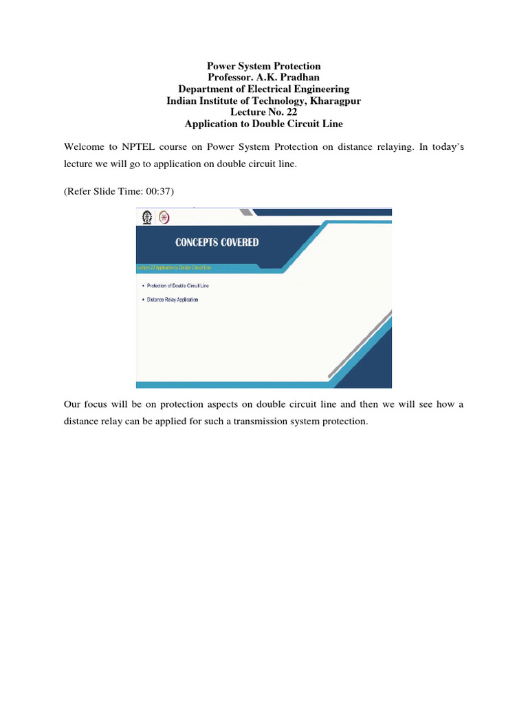 Application To Double Circuit Line Pdf Electrical Impedance Relay