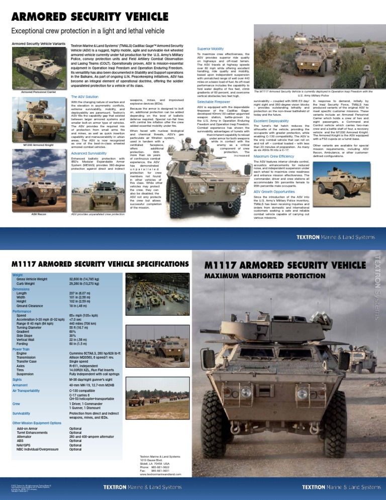 Armored Knight ASV | PDF | Armoured Fighting Vehicles | Military Equipment