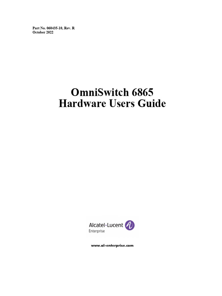 Os6865 Hdw-Revr | PDF | Computer Network | Command Line Interface
