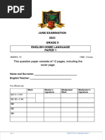 Grade 7 EMS Case Study - Question Paper - (Term 1-2023) | PDF