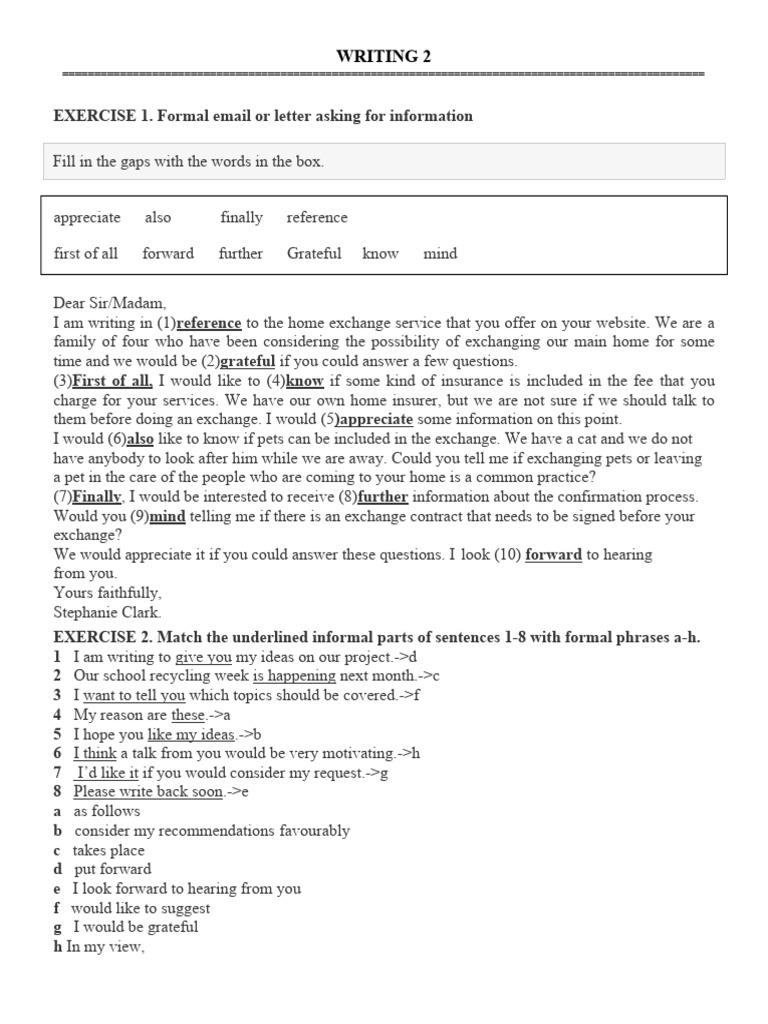 Writing Letter Exercises | PDF | Adolescence