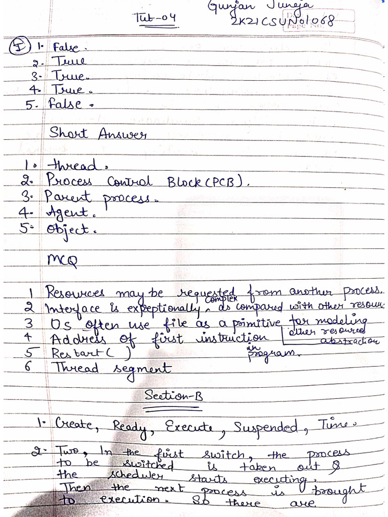 Gunjan_OS TUT 4to7 | PDF