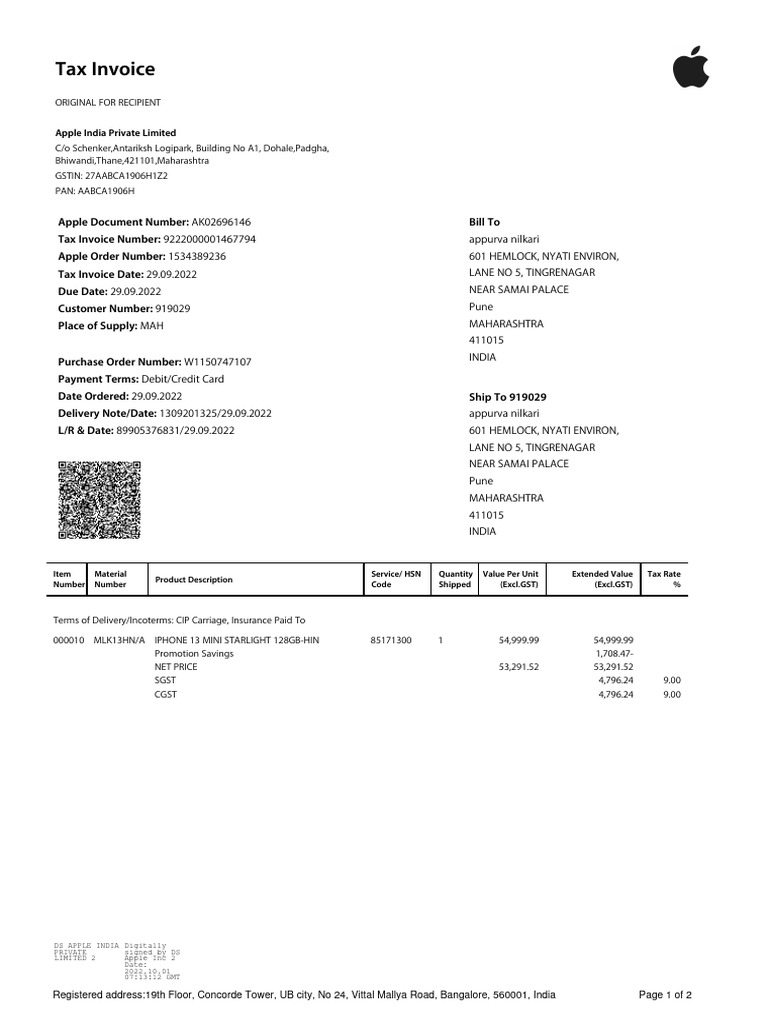 AK02696146 | PDF | Invoice | Service Industries