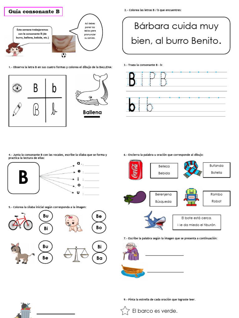 Guía consonante B | PDF | Lingüística