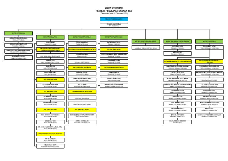 Carta Organisasi PPD 2022 Ed 12.12.2022 | PDF