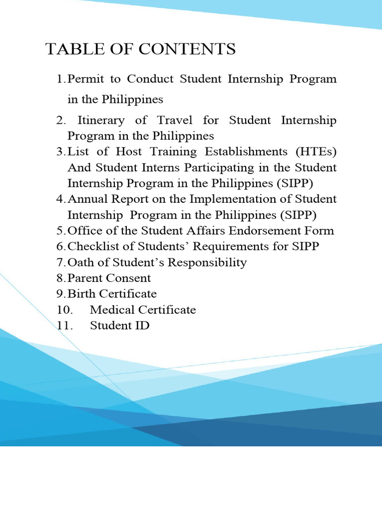 Student Internship Guide: Philippines | PDF