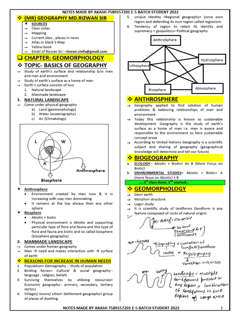 (MR) Geography MD - Rizwan Sirr | Download Free PDF | Plate Tectonics ...