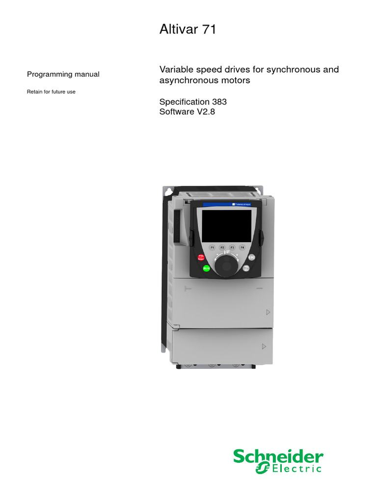 Altivar71 Programacion Variador de Frecuencia | PDF | Electric Motor | Parameter (Computer ...