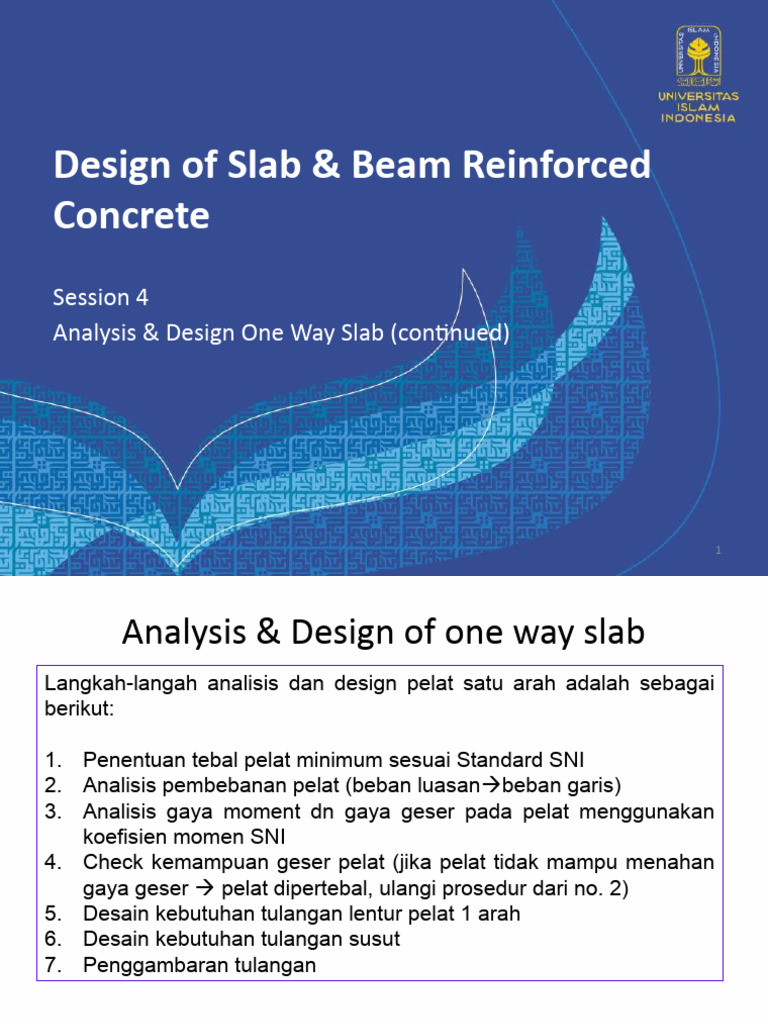 Analysis and Design of One Way Plate #3 | PDF