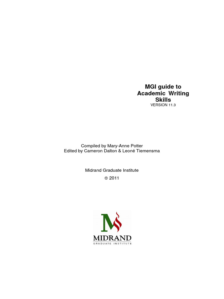 Academic Writing Skills V11 3 Pdf Plagiarism Essays