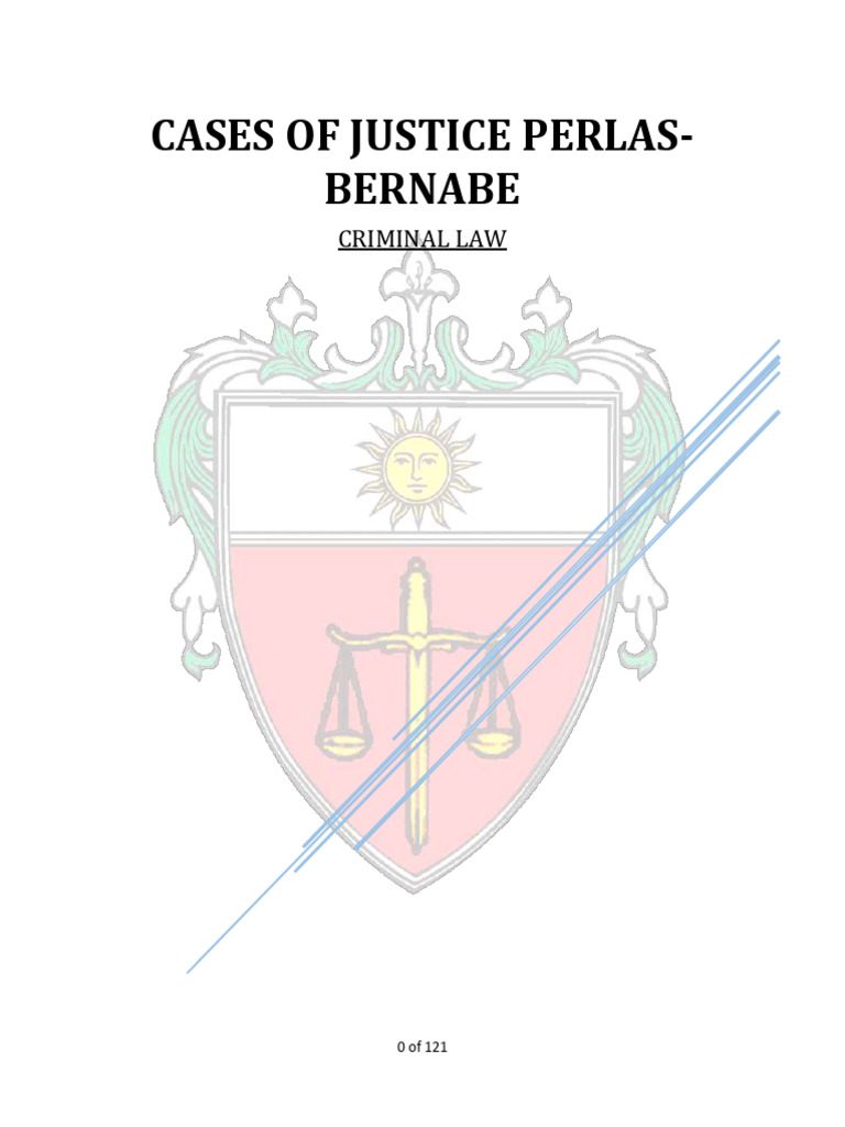 J. Bernabe Case Digests - Criminal Law | PDF | Insanity Defense ...