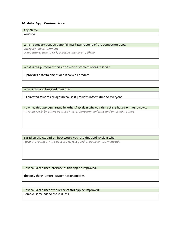 YouTube App Review and Ratings Analysis | PDF | Career & Growth