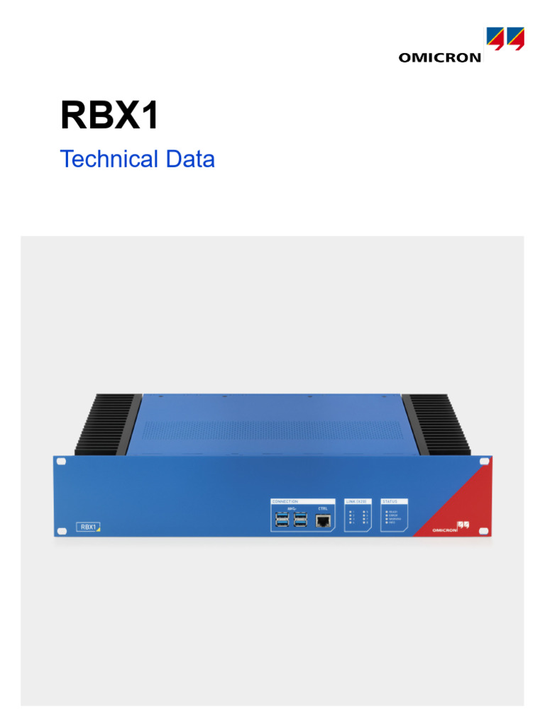 RBX1 Technical Data ENU | PDF | Power Supply | Computer Science