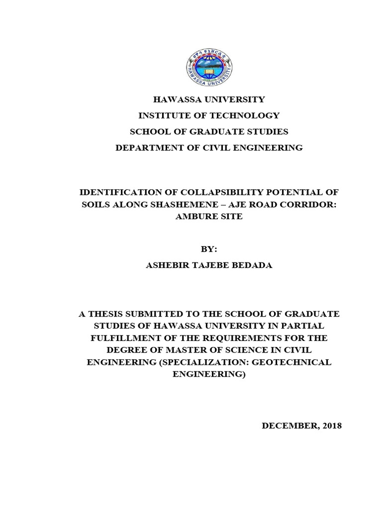 Ashebir Tajebe - Identification of Collapsibility Potential of ...