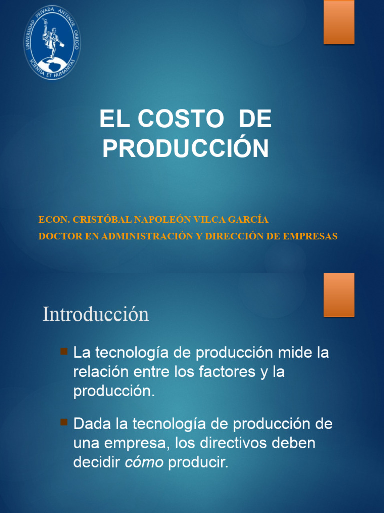 Costos de Producción | PDF | Costo | Ciencias económicas