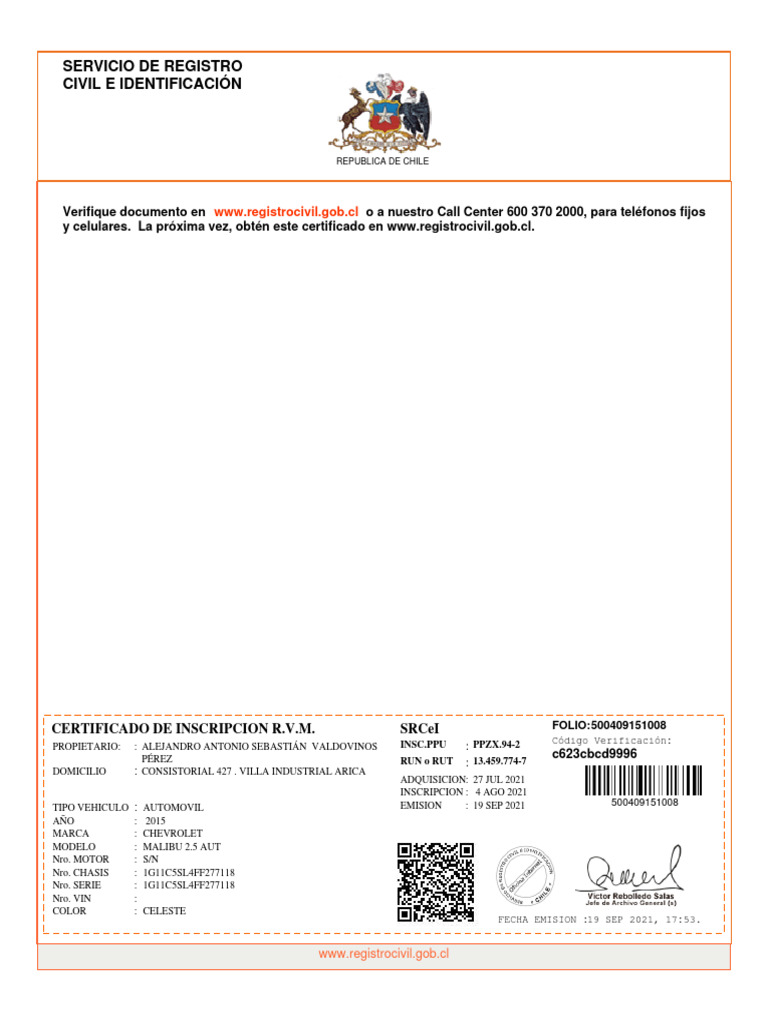 Inc 500409151008 PPZX.94 | PDF