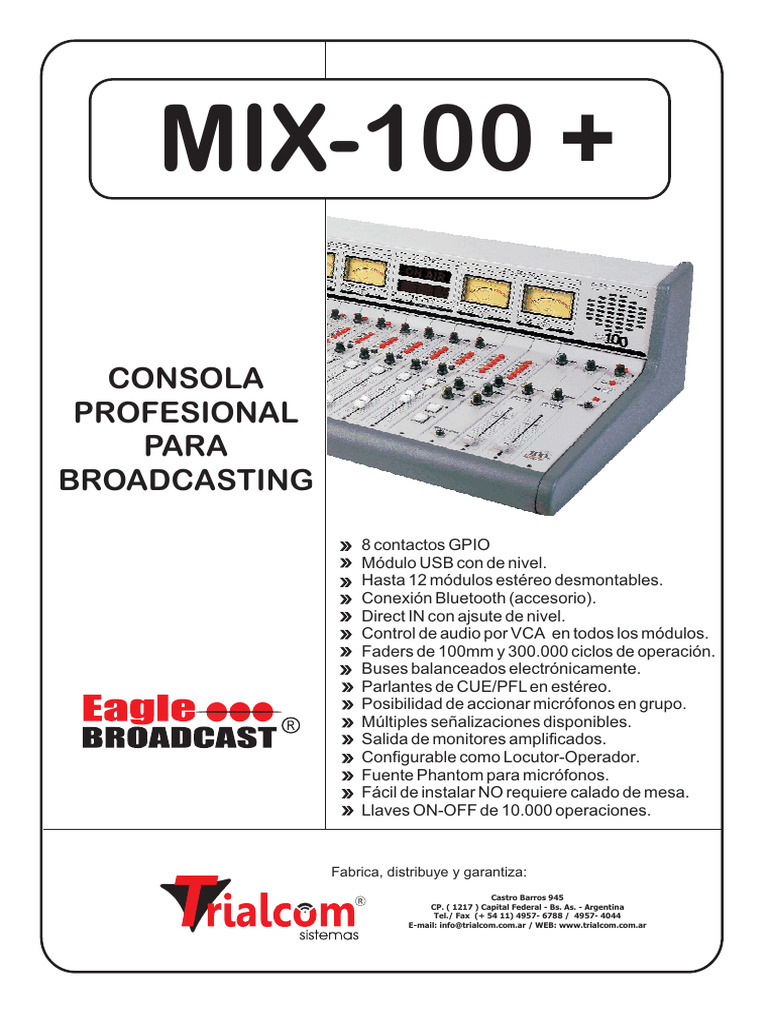 MIX-100 Para2055 | PDF | Micrófono | Radio