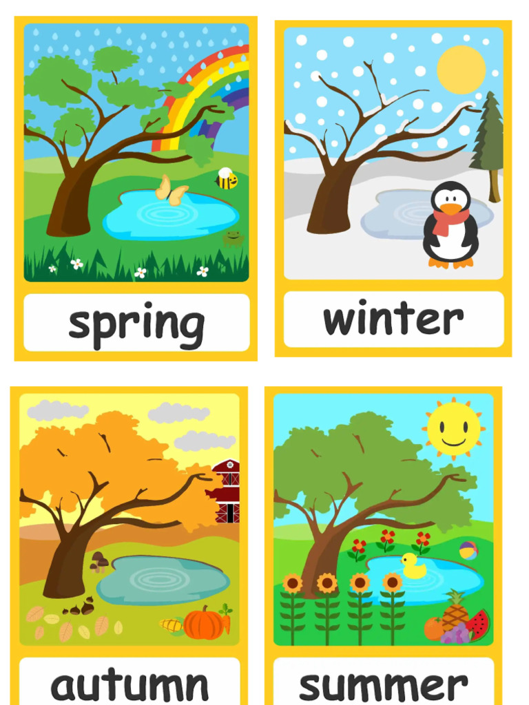 Season Flash Cards | PDF