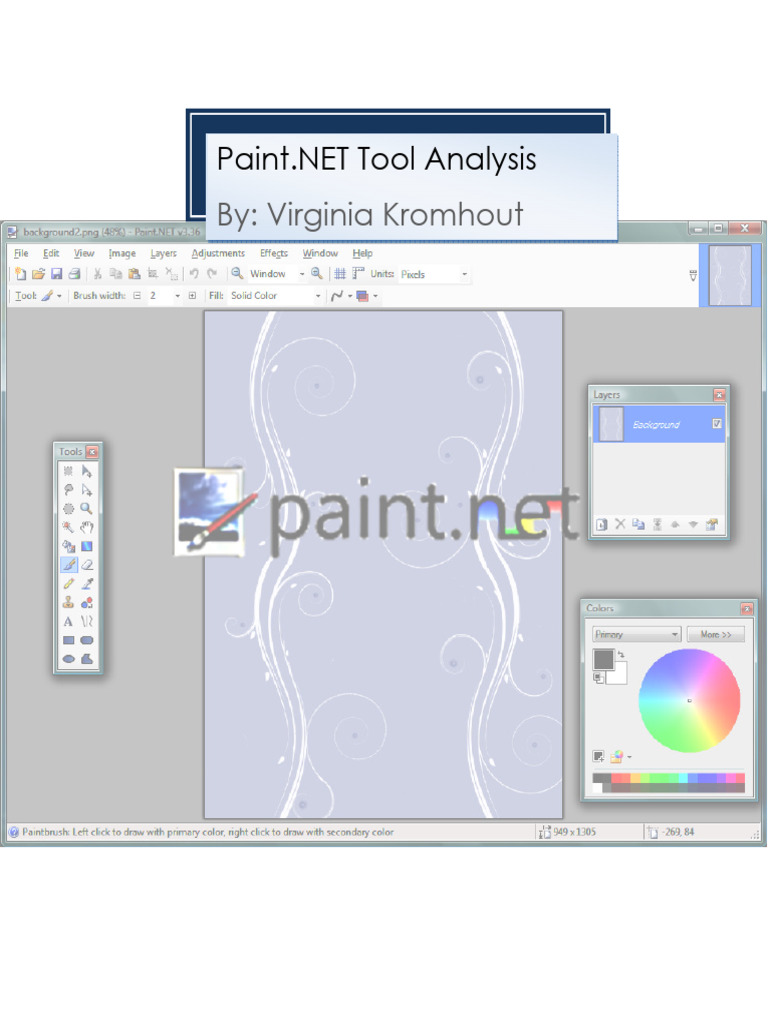 PaintDOTnet Tool Analysis | PDF | Adobe Photoshop | Microsoft Windows
