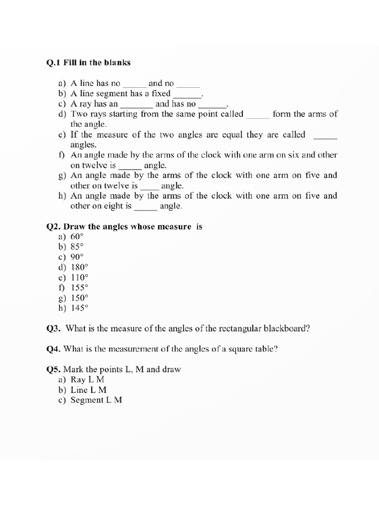 g5 math revision | PDF