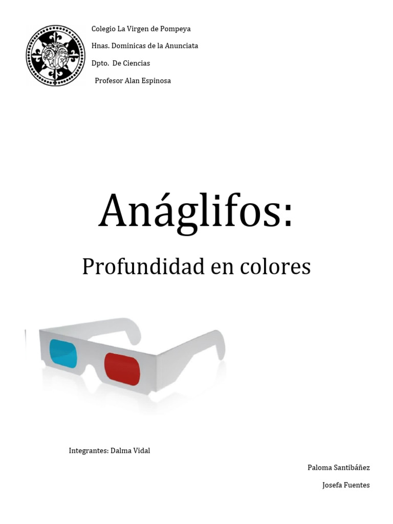 Anáglifos: Imágenes 3D y Terapia Visual | PDF