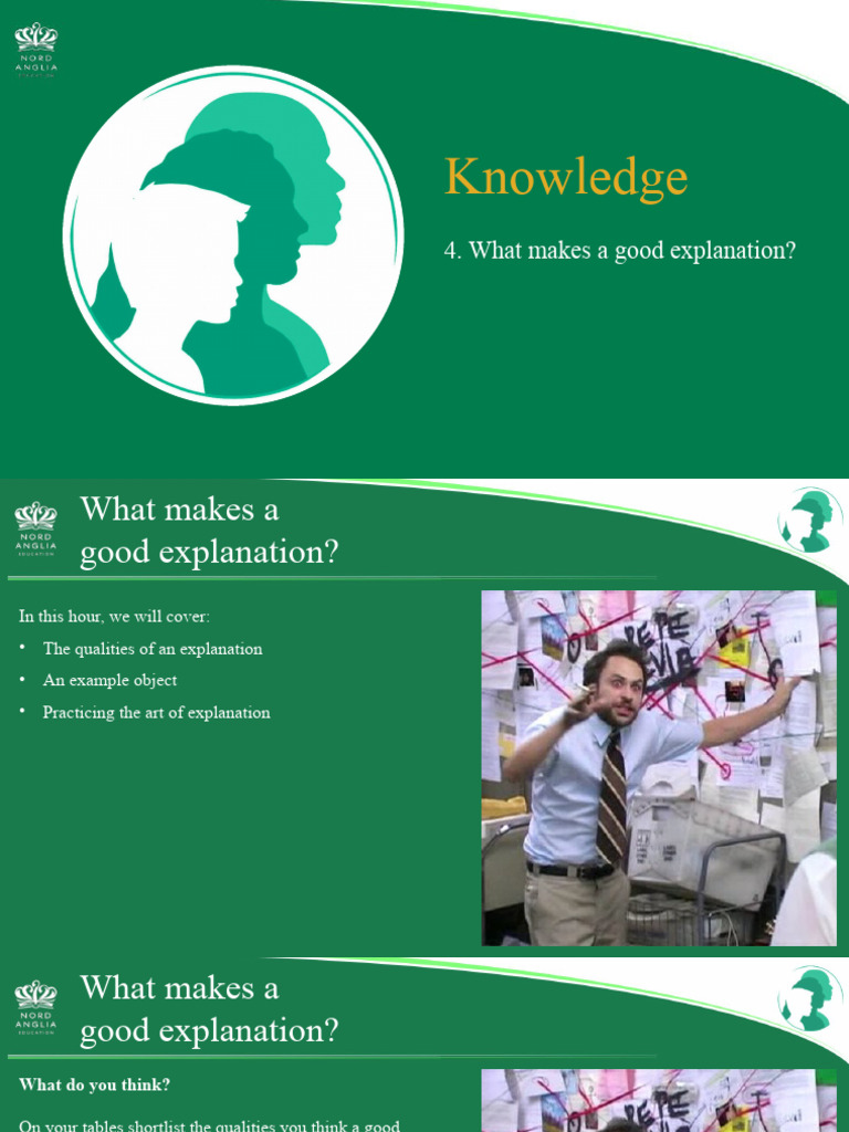 What Makes A Good Explanation | PDF | Communication | Neuroscience