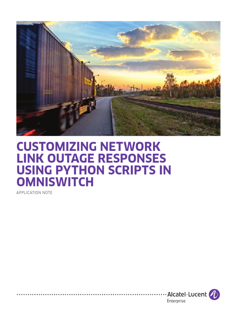 Network Link Outages Python Scripts OS Application Note | PDF | Voice ...