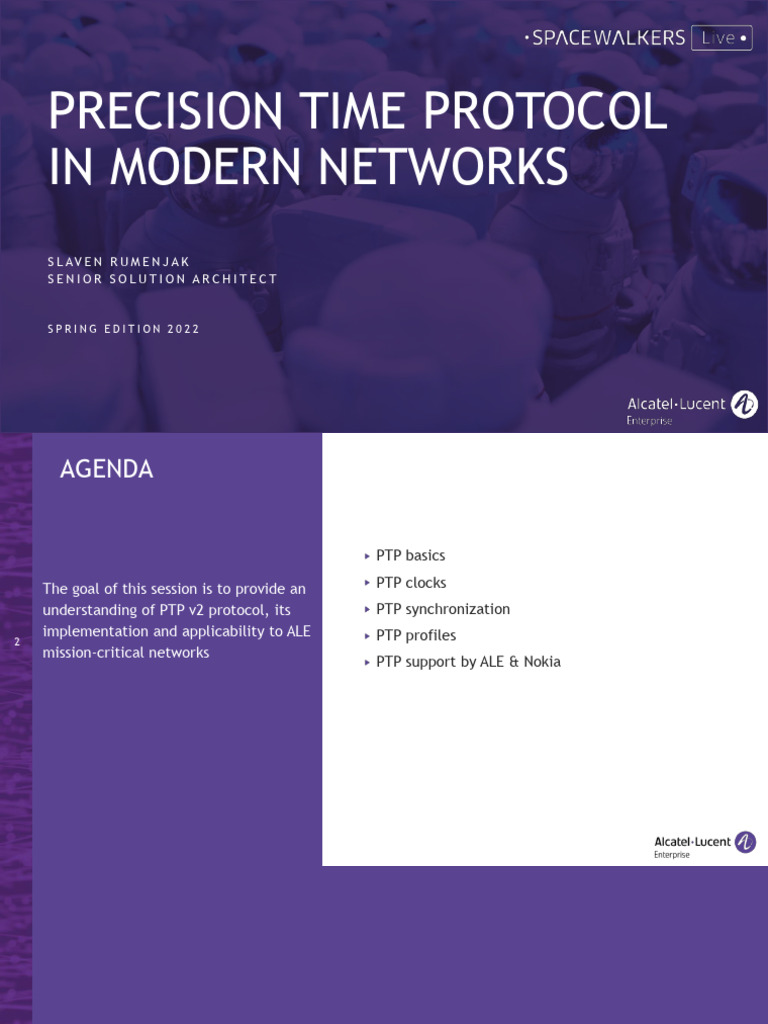 Precision Time Protocol in Modern Networks Presentation | PDF | Service ...