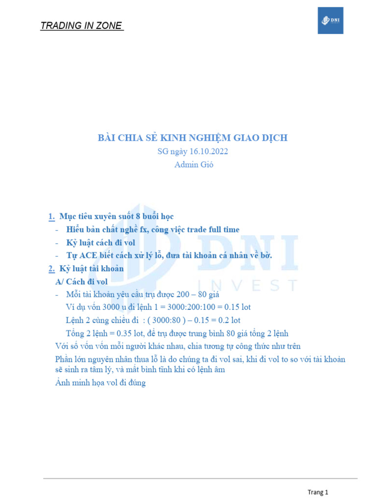 Bài Chia Sẻ Kinh Nghiệm - Ad Gió | PDF