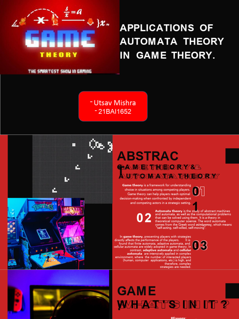 Automata Theory in Game Theory Applications | PDF | Cognitive Science ...