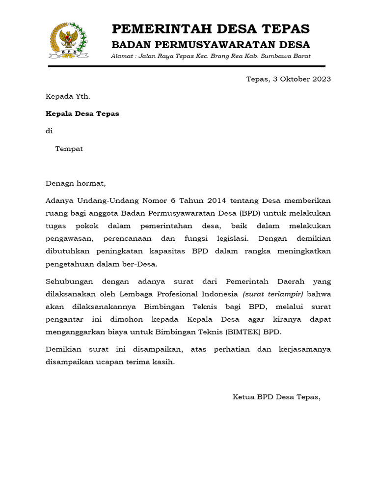 Proposal BIMTEK BPD | PDF