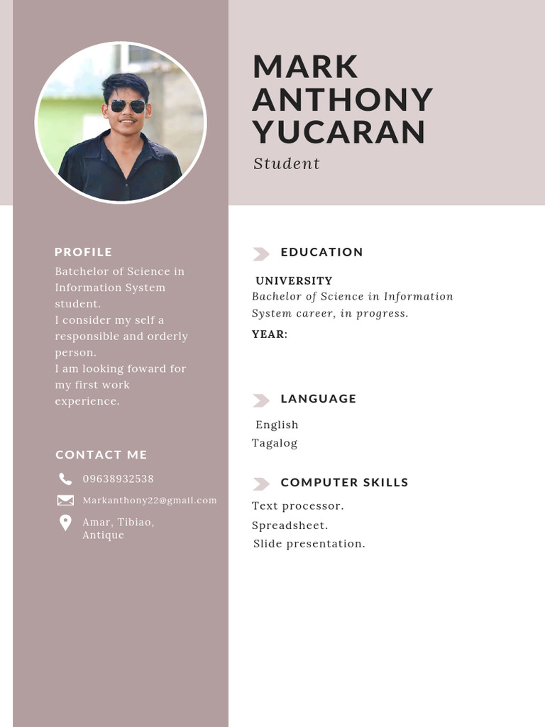 White Simple Student CV Resume - 20231102 - 233259 - 0000 | PDF