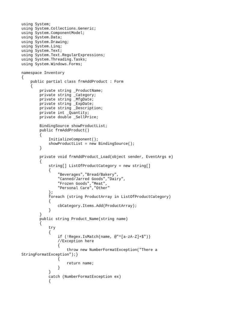 Enventory | PDF | Object Oriented Programming | Programming Paradigms