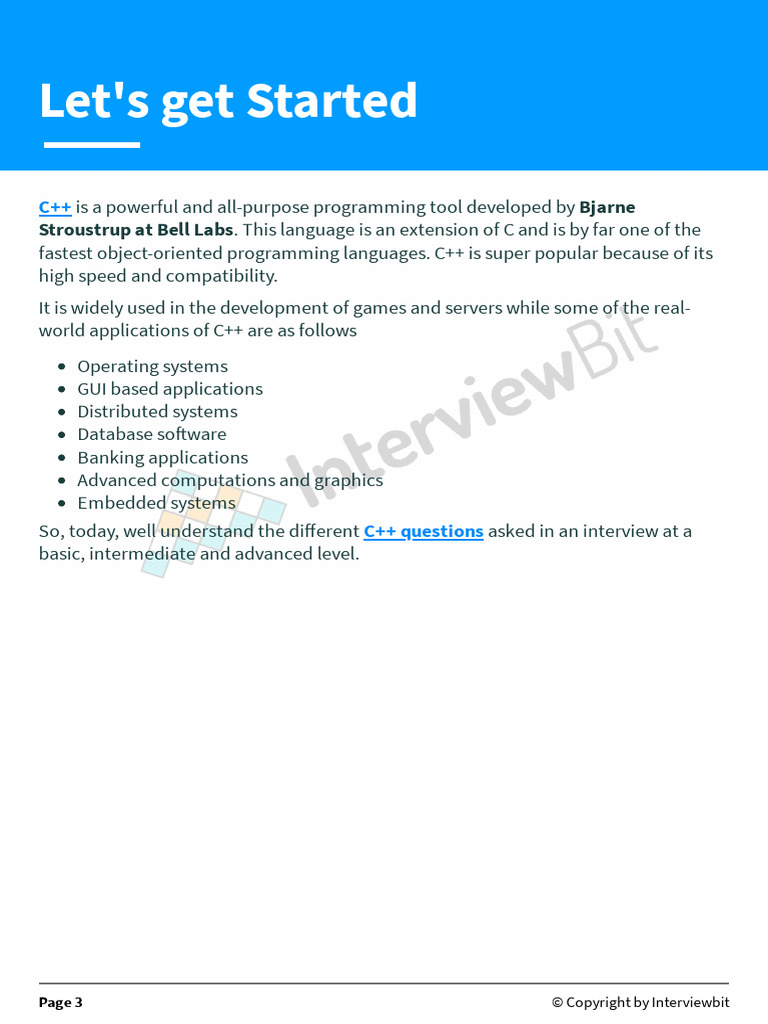CPP Interviw Question | PDF | C++ | Class (Computer Programming)