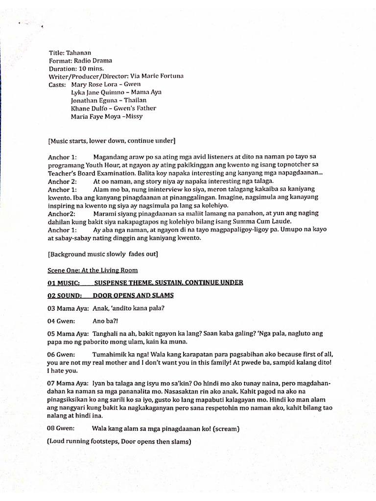 Tahanan Script Slsu Notarized | PDF