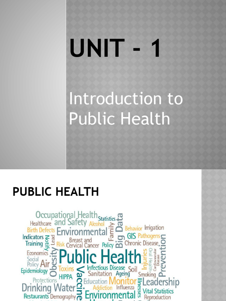 Introduction to Public Health Basics | PDF | Preventive Healthcare ...
