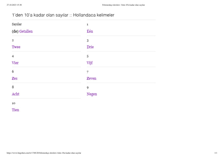 Hollandaca Pratikler | PDF
