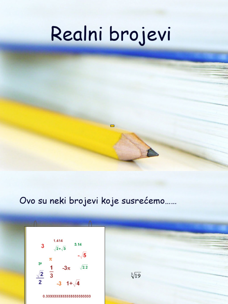 Realni-Brojevi PPT | PDF