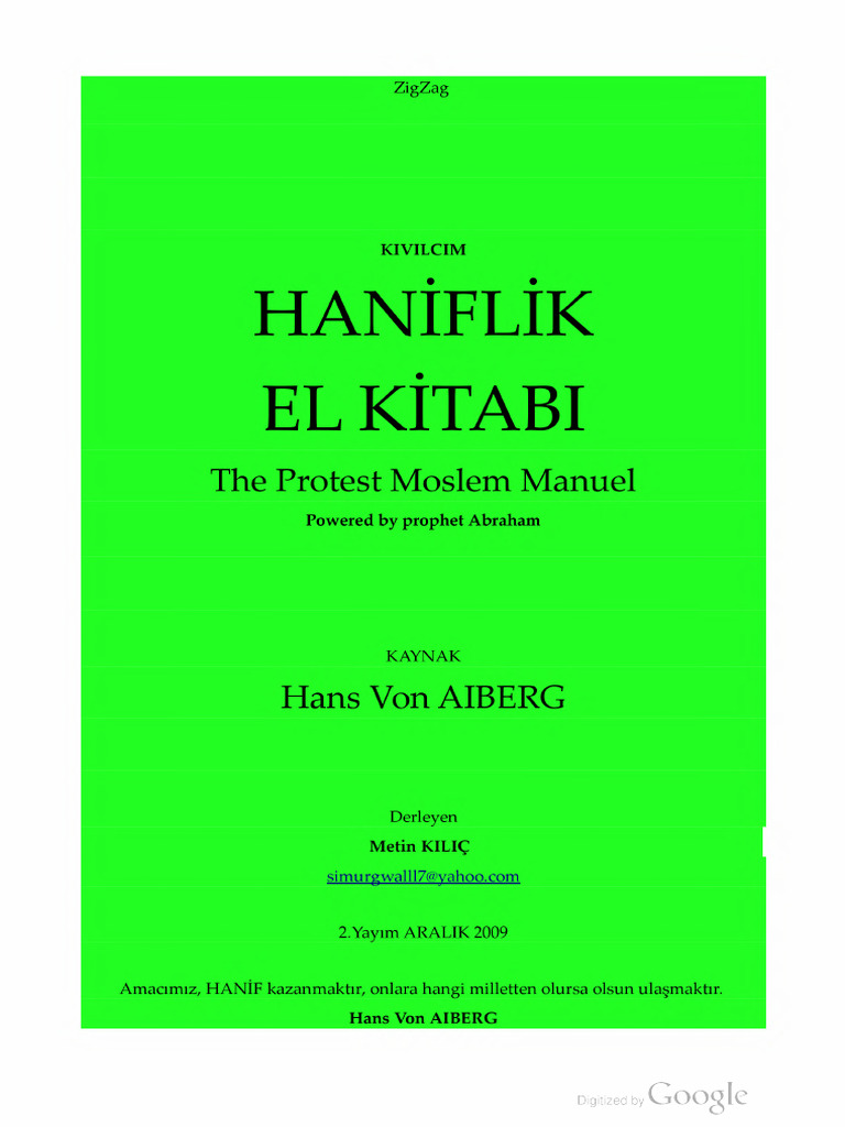 ZigZag Haniflik El KitabÄ | PDF