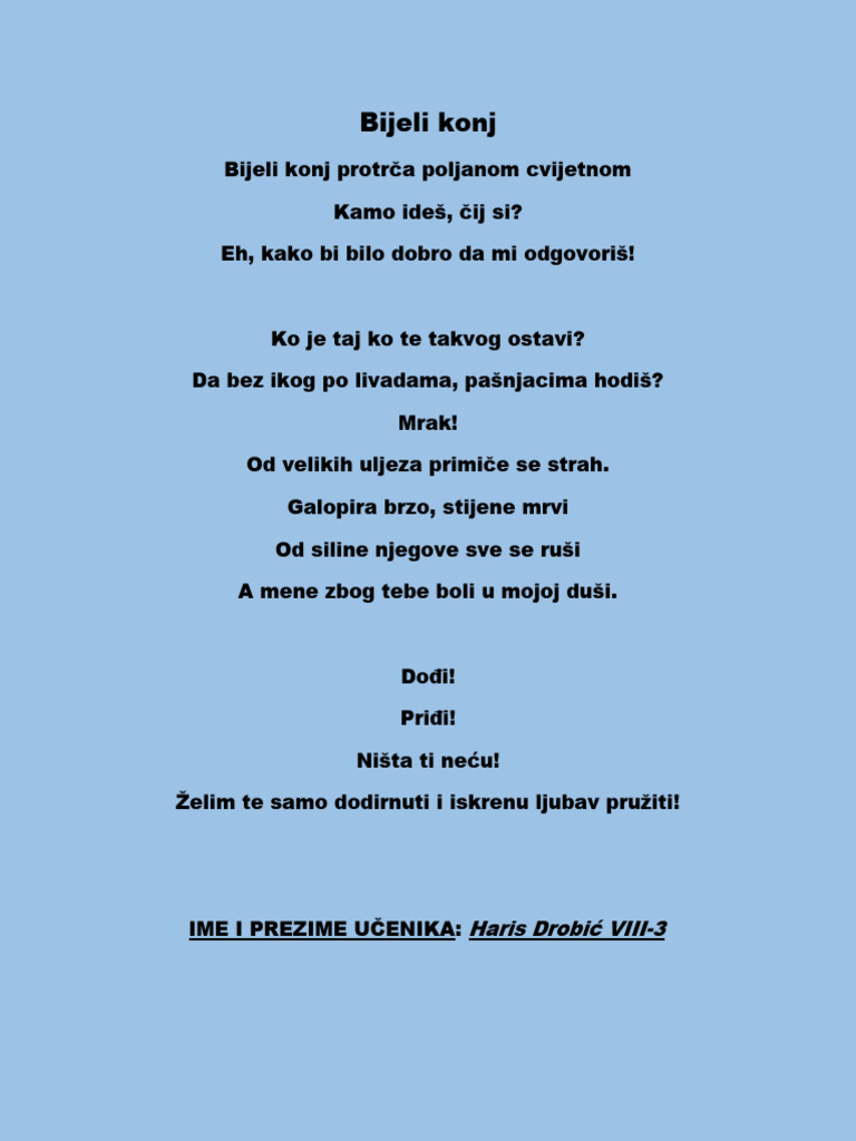 Bijeli Konj | PDF