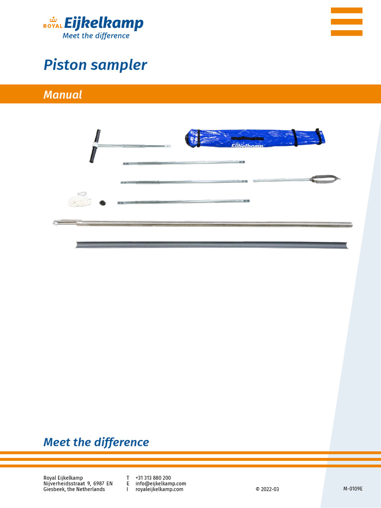 M0109e Piston Sampler A345 | PDF | Chromium | Zinc