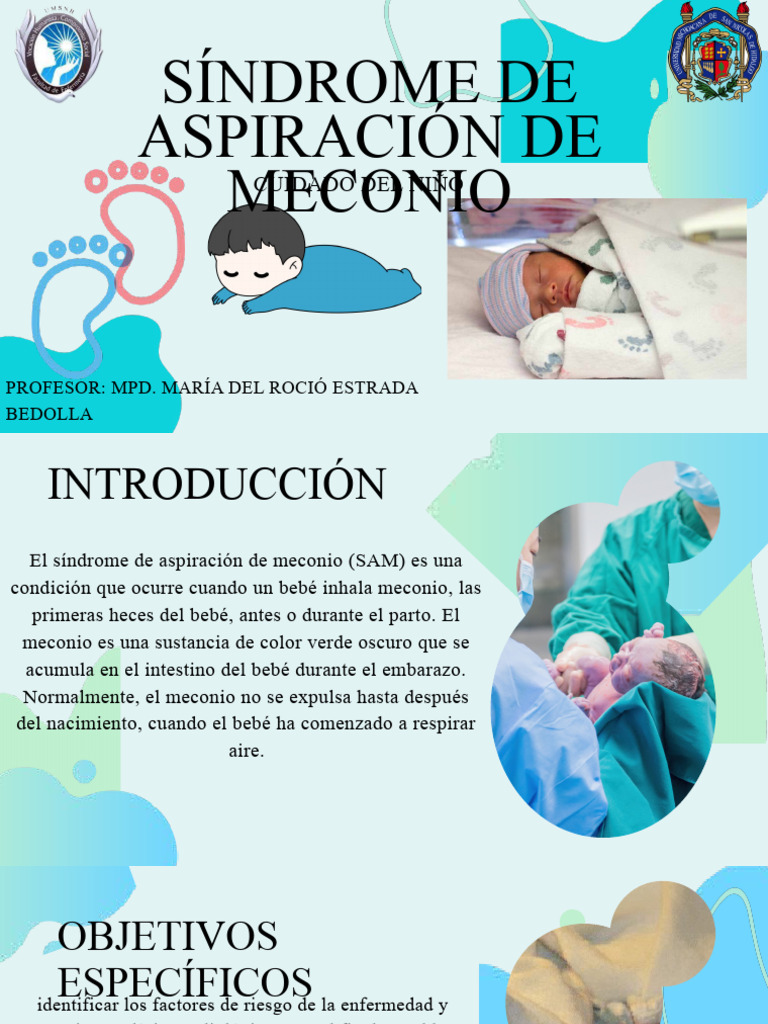Síndrome de Aspiración de Meconio: Cuidado Neonatal | PDF | Sistema ...