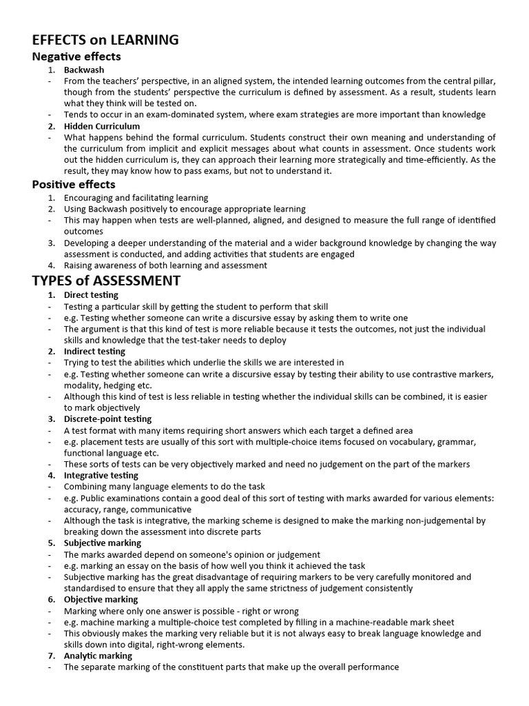 TESTING&ASSESSMENT | PDF | Educational Assessment | Learning TESTING&ASSESSMENT | PDF | Educational Assessment | Learning
