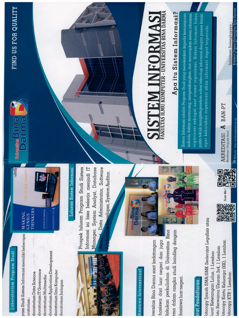 Brosur Sistem Informasi 2 | PDF