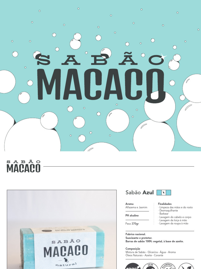 Sabao Macaco | PDF | Sabonete | Química