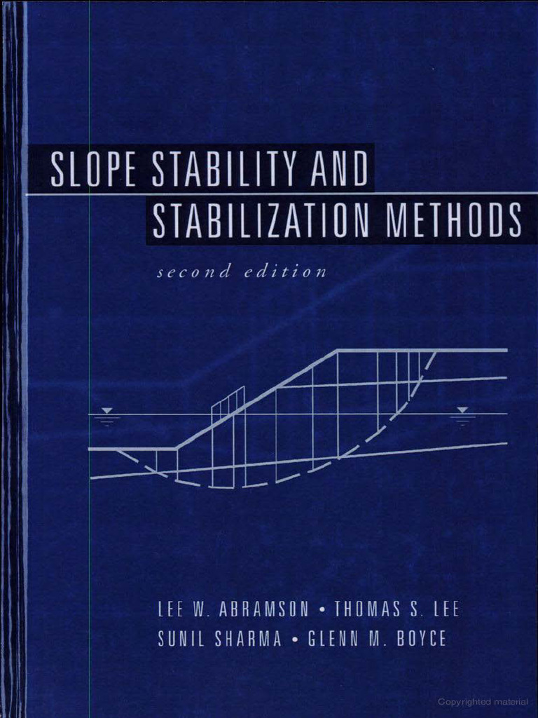 Slope Stability and Stabilization Methods Abramson-Sharma (2002) | PDF ...