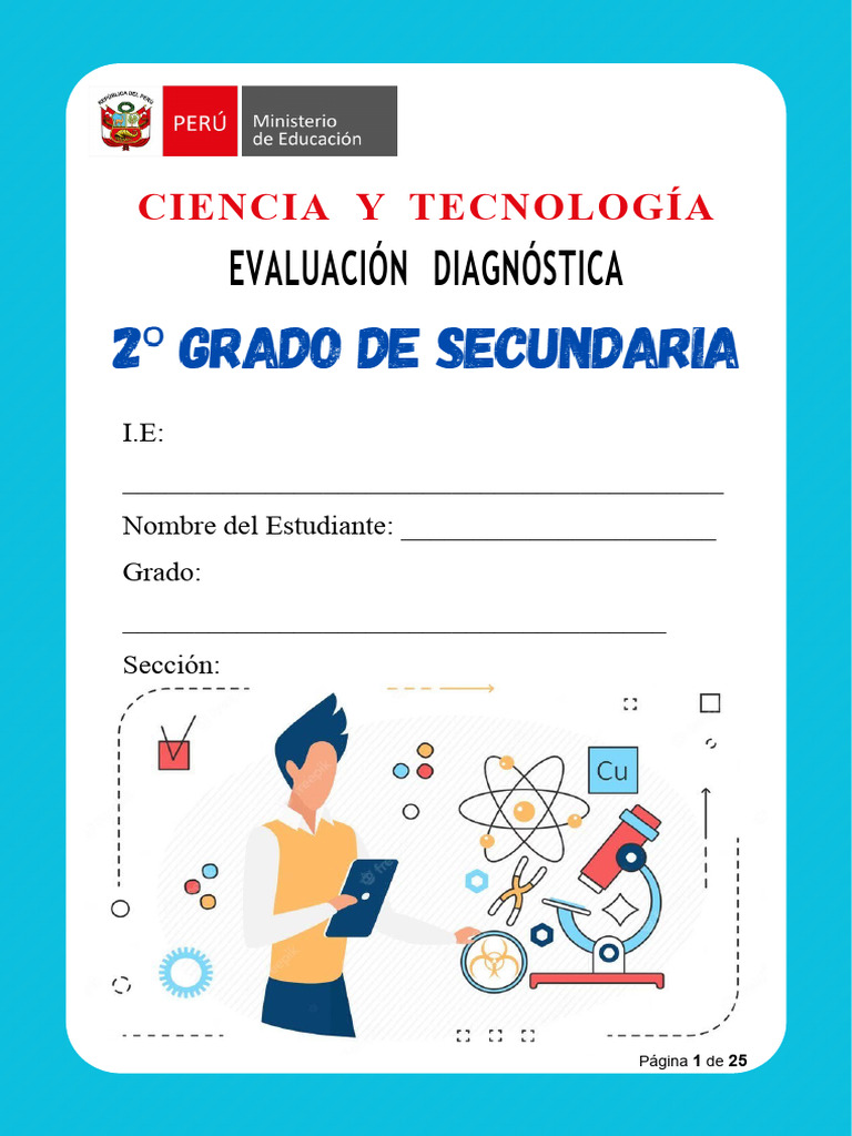 Evaluacion Diagnostica - Cyt - 2 Grado de Secundaria | PDF | Residuos | Reciclaje