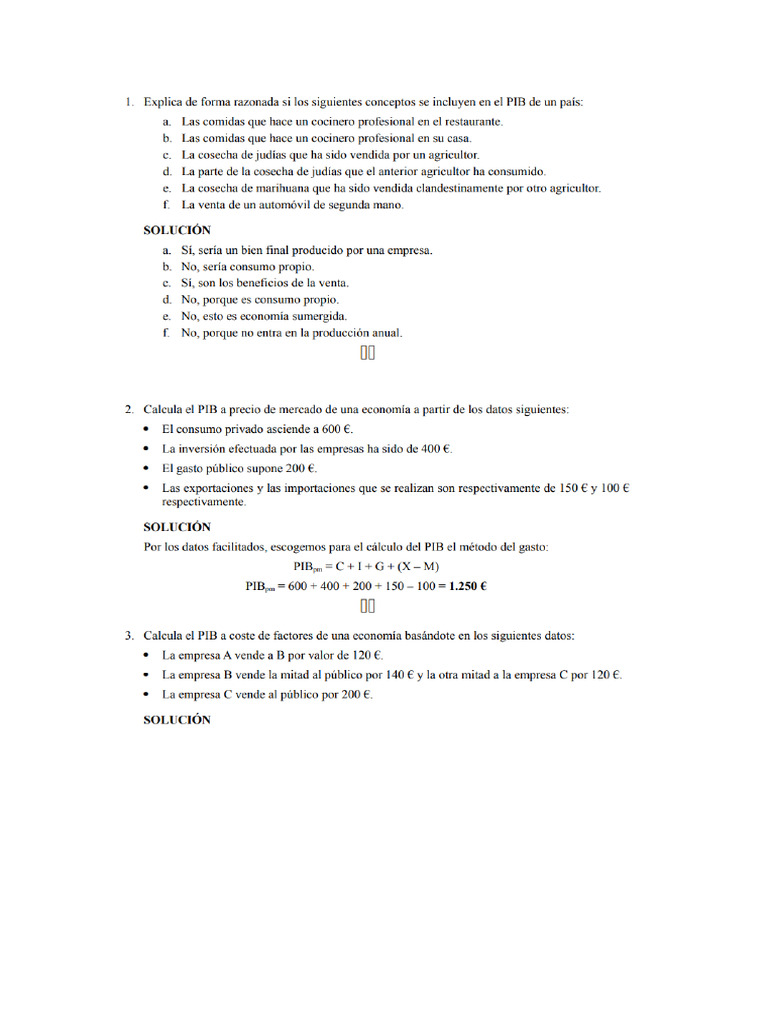 Ejercicios Pbi | PDF