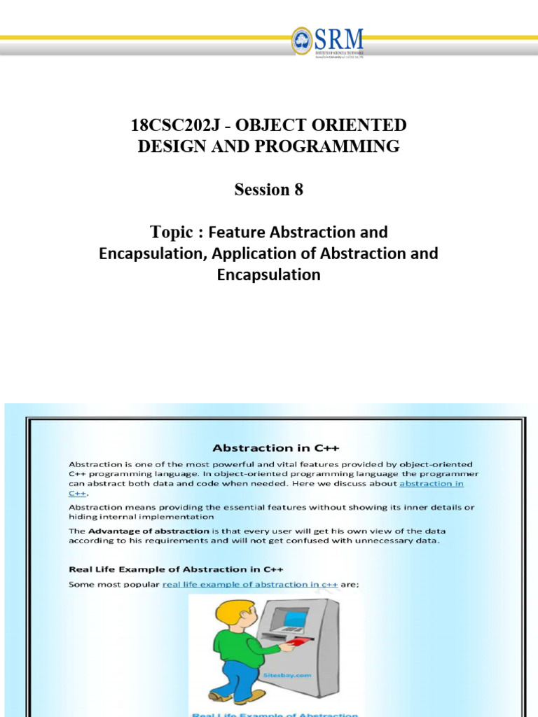 Session 8 | PDF | Class (Computer Programming) | C++