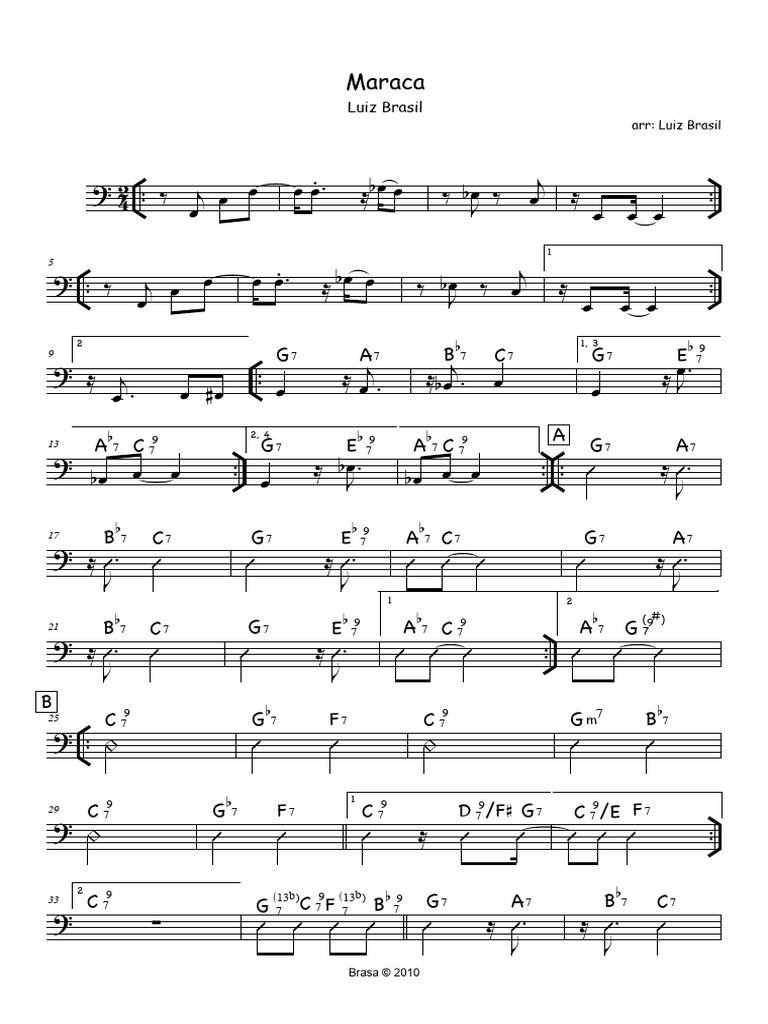 Maraca Partitura Harmonia | PDF